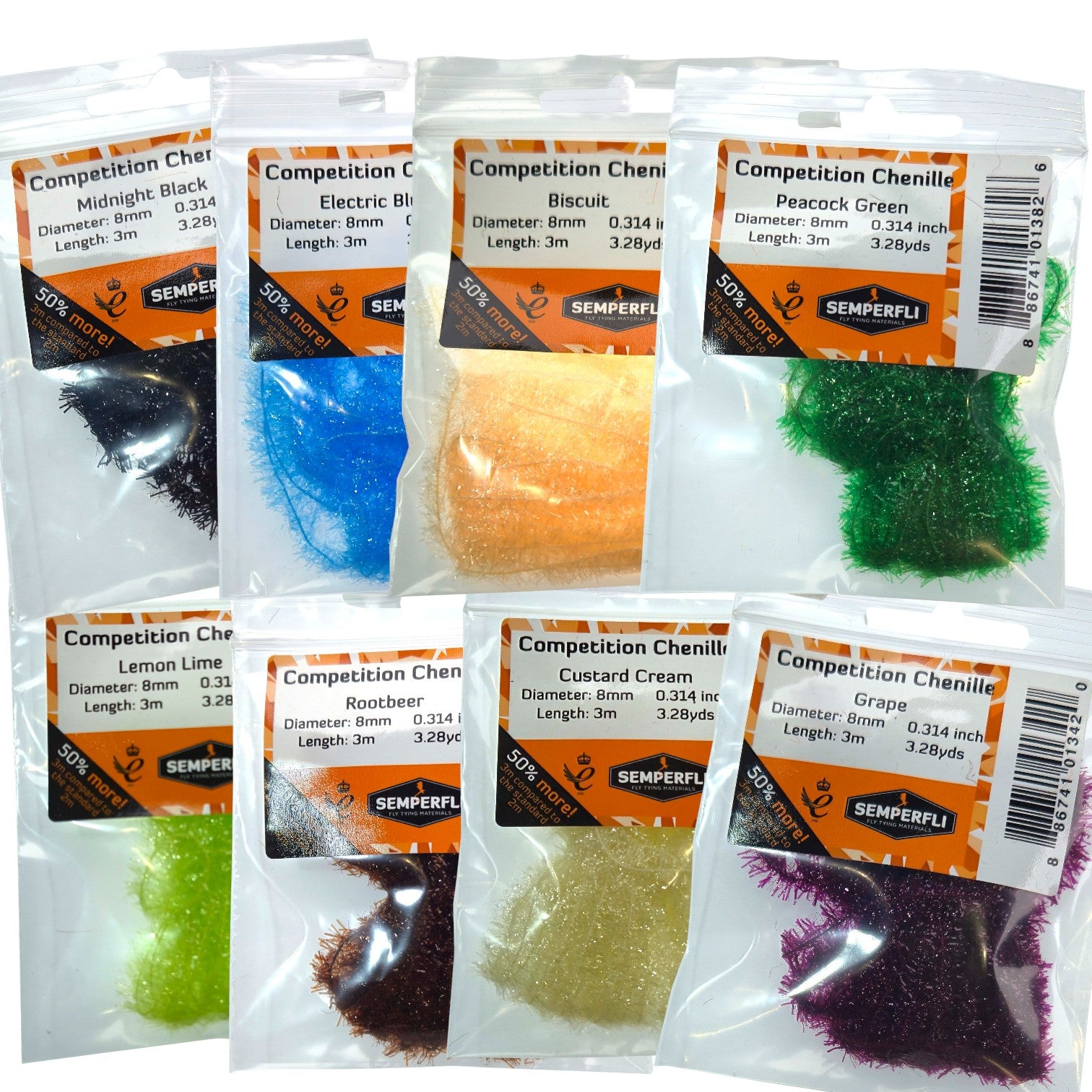 Semperfli | Competition Chenille 8mm for buggers and leeches