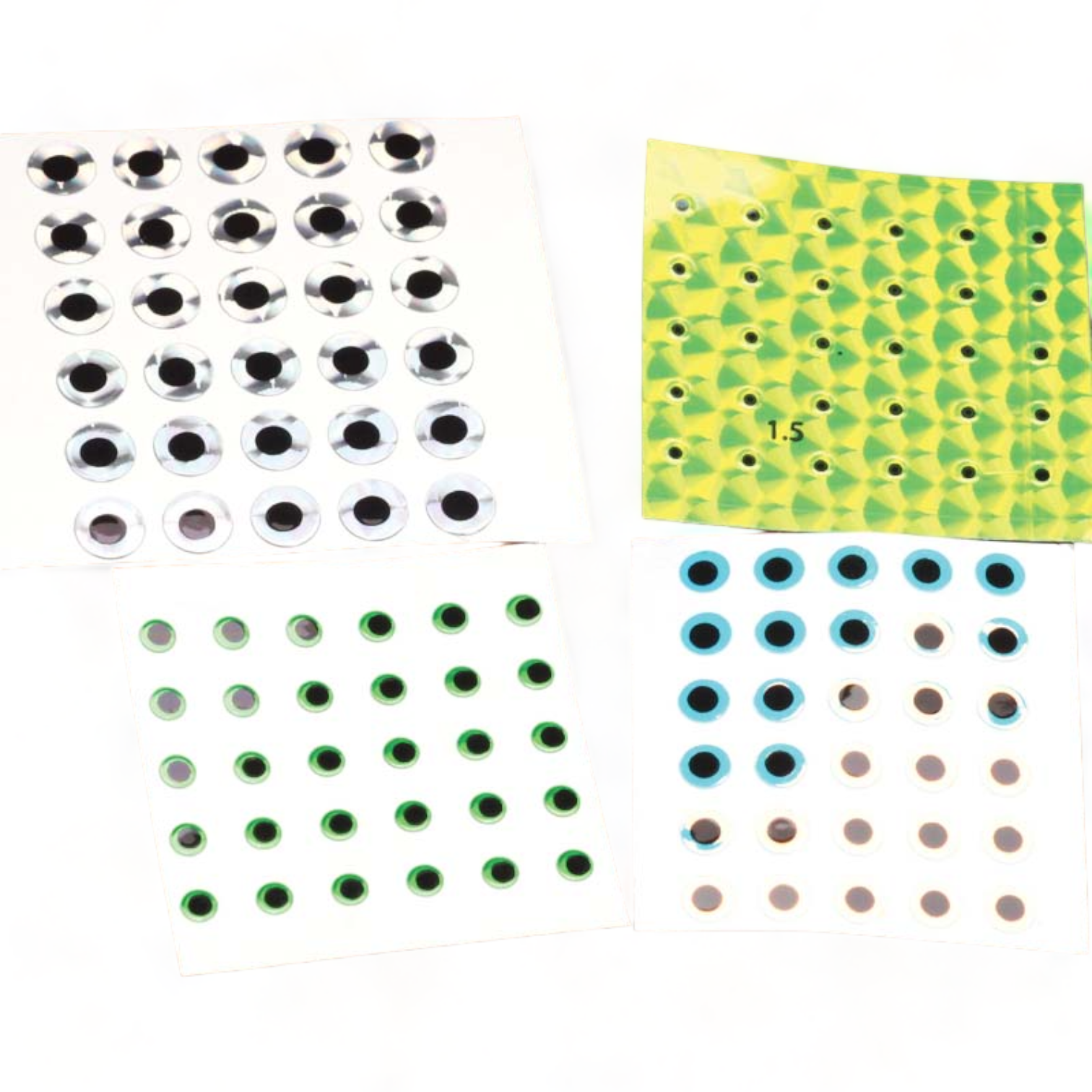 Adhesive Eyes for Fly Tying - Hareline at J Stockard