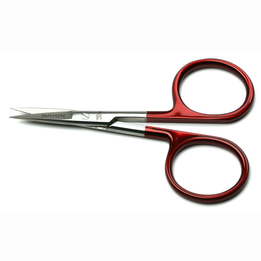 Tungsten Carbide Red Straight Scissors | Smhaen | J Stockard