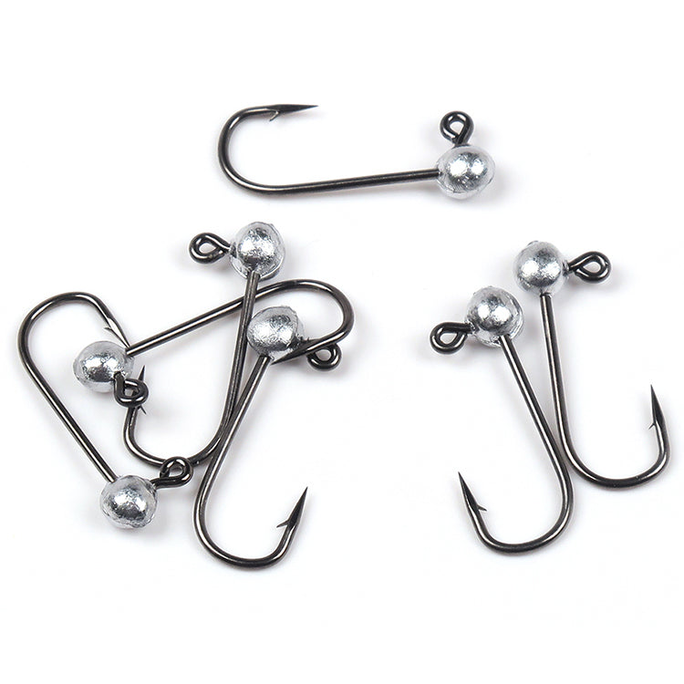Unpainted Round Lead Jighead Fly Hooks | Hareline