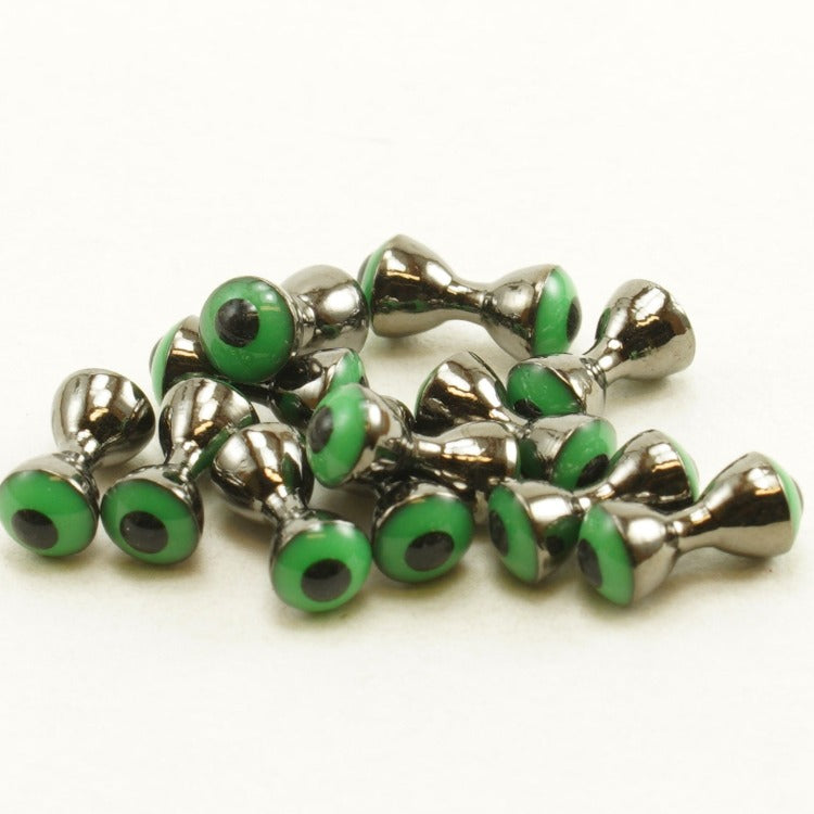 Beads Cats Eye Brass Pseudo Eyes - Hareline Large / Red Pupil Fly Tying ...