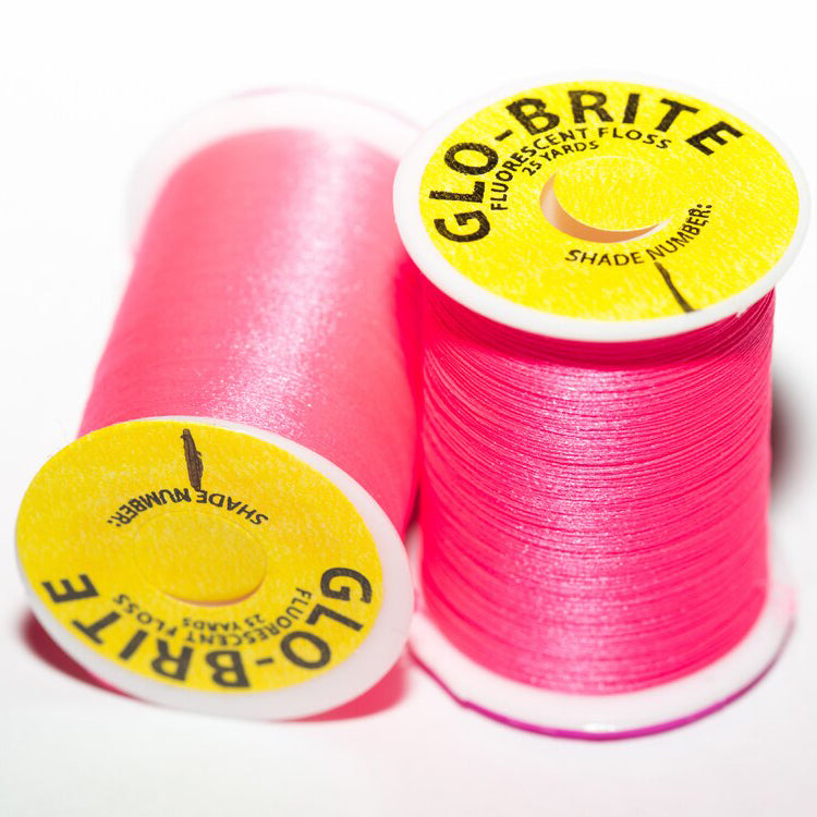 Vibrant GLO Brite Floss for Fly Tying at J Stockard
