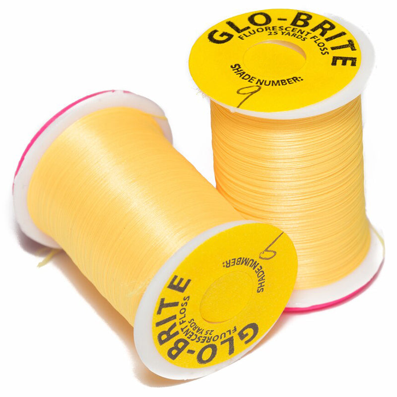 Vibrant GLO Brite Floss for Fly Tying at J Stockard