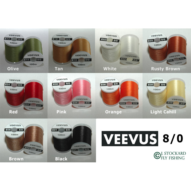 Veevus Thread 8/0 | Fly Tying Thread | VEEVUS | J Stockard