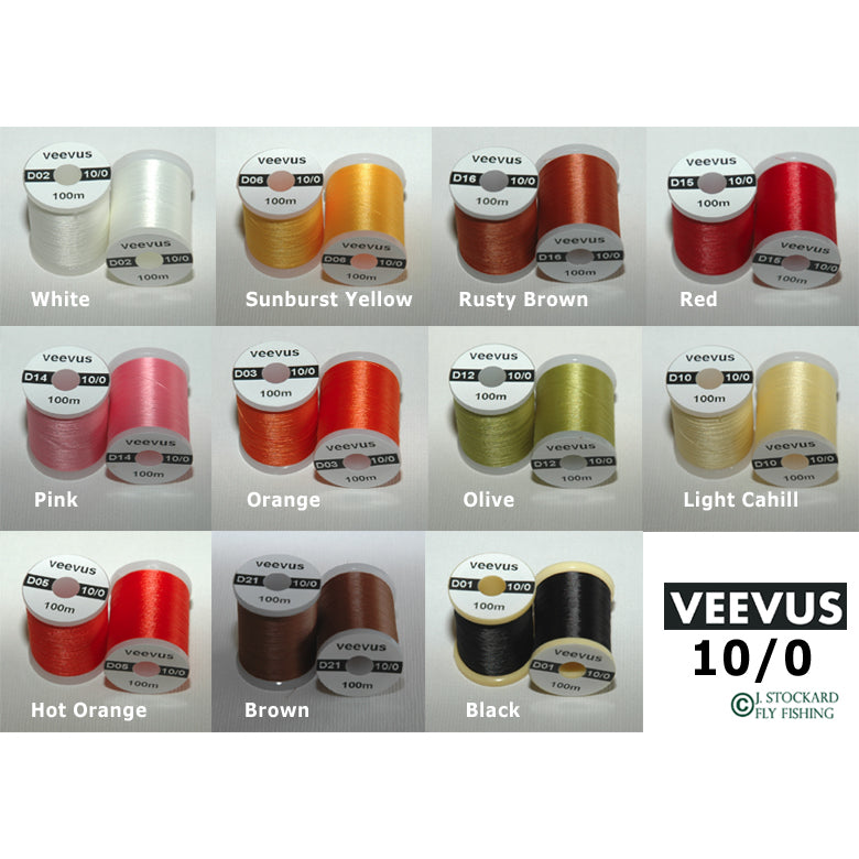 Veevus Thread 10/0 | Fly Tying Thread | VEEVUS | J Stockard