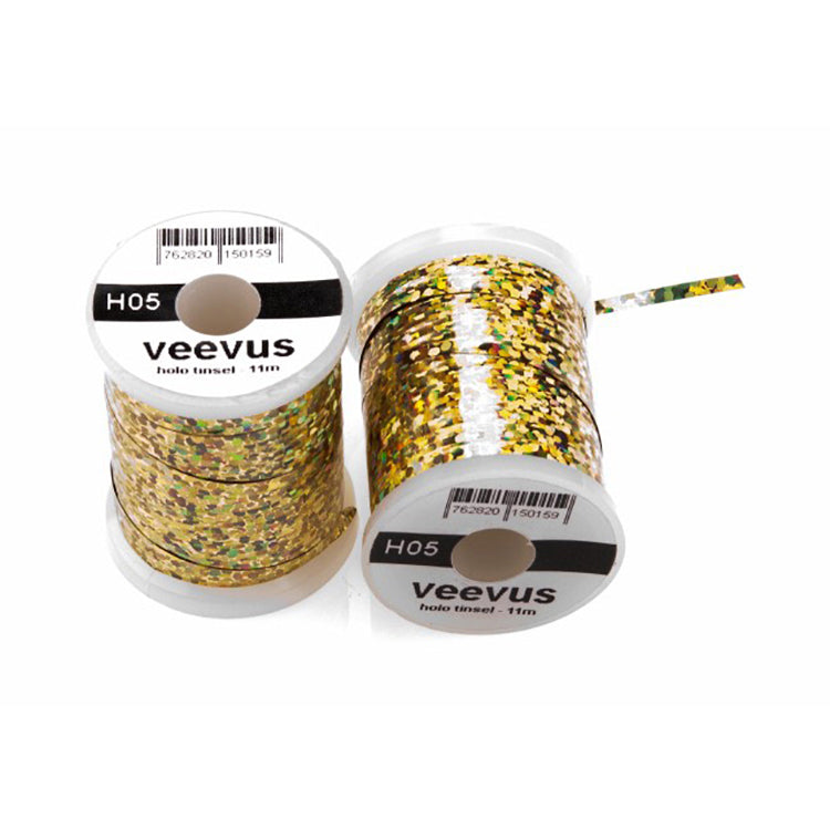 Holographic Tinsel Fly Tying Thread by VEEVUS at J Stockard